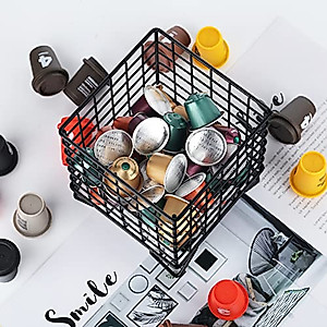 Coffee Pod Holder, Large Capacity K Cup Holder and Coffee Storage Coffee Pod Organizer for Coffee Station Organizer and Coffee Pod Storage K Cup Holders for Counter Coffee Bar (Matte black)