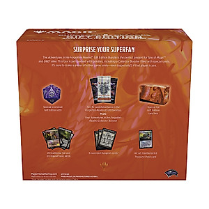 Magic: The Gathering Adventures in The Forgotten Realms Gift Bundle | 10 Draft Boosters | 1 Collector Booster | Accessories