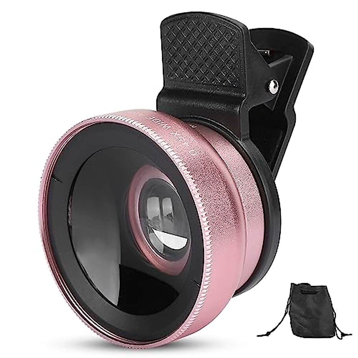 Mobile Phone Wide Angle Lens, Easy to Adjust Mobile Phone Macro Lens Micro Lens Shooting Enlarged Field of View Widely Applicable for Tablets for Smartphones