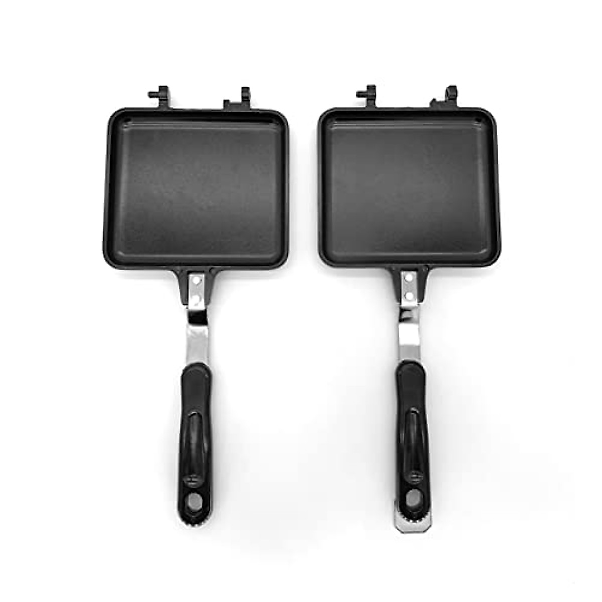 Sandwich Maker, Non-stick Hot Sandwich Maker Panini Grill Pans with Handle Aluminum Flip Pan for Home Kitchen