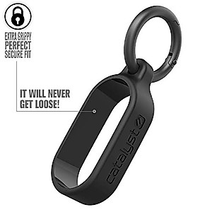 Minimalist case for AirPods 1 & 2 by Catalyst - Extra Grippy High Gloss Surface Finish, Ultra Light Weight, Slim Design, Compatible with Wireless Charging - Black