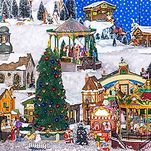 Christmas Fake Snow Decoration Glitter Artificial Snow Fluffy Snow Fiber Cotton Decor Indoor White Soft Christmas Snow for Christmas Mantle Village Nativity Set Holiday Winter Decor (17.63 Oz)