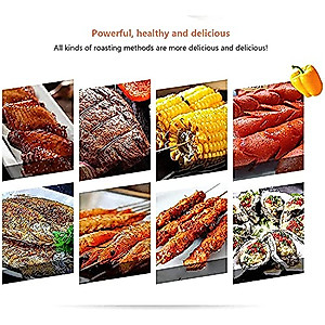 ATAAY Barbecue tool set Outdoor Charcoal Grill, Stainless Steel Barbecue Tool Kits with Square Design Suitable for Outdoor Campers Barbecue Lovers Travel Parks Beaches Wild