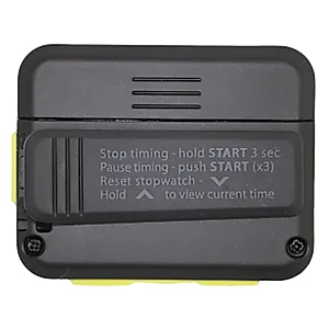 Gymboss miniMAX Interval Timer and Stopwatch - Green/Yellow SOFTCOAT