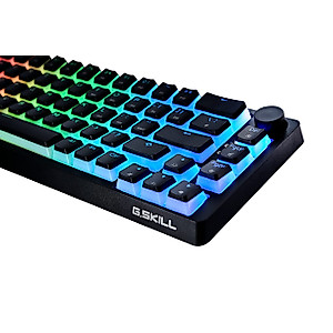 G.Skill KM250 RGB 65% (67-Key) Mechanical Keyboard, PBT Dual Injection Keycap (Black)