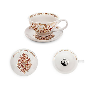Harry Potter Grim 12-Ounce Ceramic Teacup and Saucer Set
