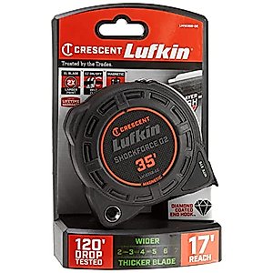 Crescent Lufkin Shockforce G2 35-ft Nite Eye Magnetic Tape Measure- LM1235B-02