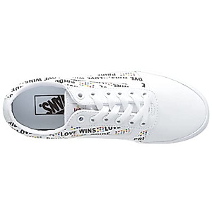 Vans Unisex Ward Pride Platform Sneaker - White 8