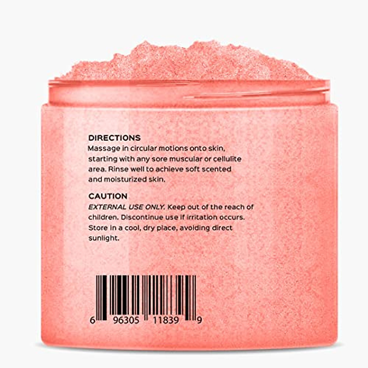 Natural Riches Himalayan Salt Exfoliating Body Scrub Lychee Bergamot Essential oil with Vitamin C - (12 Oz / 340 gm) Moisturize Deep Cleansing foot scrub body skin exfoliator