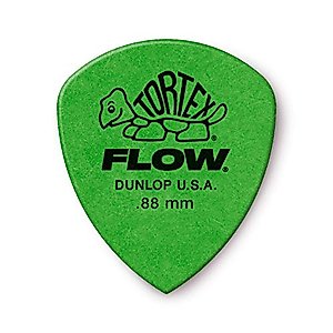 Jim Dunlop Tortex Flow Standard .88mm Guitar Picks (558P.88), Pack of 12