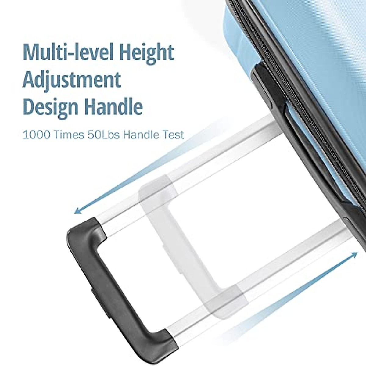 Merax Luggage Sets 2 Piece Suitcase Set 20/28,Carry on Luggage Airline Approved,Hard Case with Spinner Wheels,White