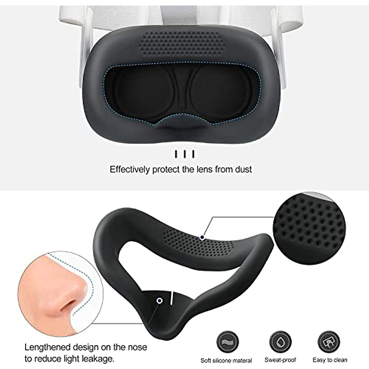 ANNAPRO Hard Carrying Case for Oculus Quest 2, Carrying Travel Case Compatible with Meta/Oculus Quest 2 Headset, Storage Bag for Quest 2 Accessories with Lens Cap Silicone Face Cover Adjustable Straps, Grey