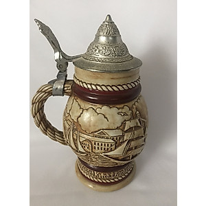 Handcrafted Avon Tall Ships Stein Brigantine Bark Staysail Schooner 1977