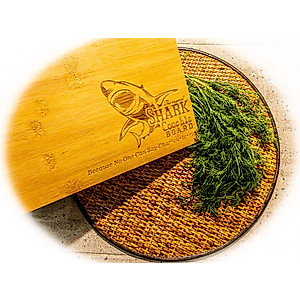 Greenrex Charcuterie Boards, Cheese Board, Shark Coochie Board, White Elephant Gifts, Cutting Boards for Meat, Serving Board (13,75"/ 9,75"/ 0.63") One Size