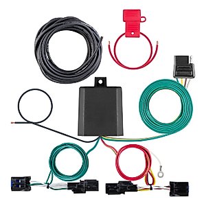 CURT 56474 Vehicle-Side Custom 4-Pin Trailer Wiring Harness, Fits Select Kia Sorento, Sportage, Black
