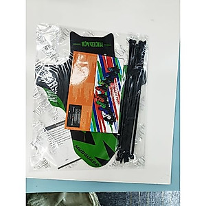 NICEDACK Mudguards Mountain Bike, 2 Pieces Mudguards Fit 20-29 Inch MTB Mudguard Front and Rear Compatible Bicycle Splash Guard (Green)