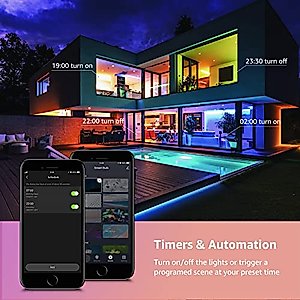 LE Smart Light Bulbs, LED Color Changing Lights, Works with Alexa and Google Assistant, RGB & Soft Warm White, 60 Watt Equivalent, Dimmable with App, A19 E26, No Hub Required, 2.4GHz WiFi Only, 4 Pack