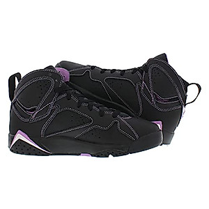 Jordan Girl's Air 7 Retro (Big Kid) Black/Barely Grape/Rush Fuchsia 4.5 Big Kid M