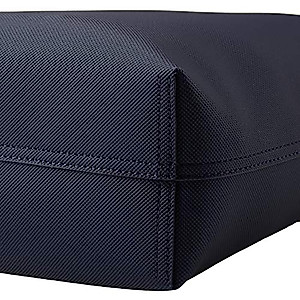 Lacoste womens Anna Vertical Shopping Tote Bag, Sinople/Navy Blue-aconit-white, One Size US