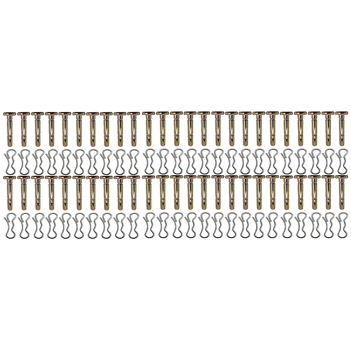 XVRTJ 738-04124A and 714-04040 Shear Pins and Cotter Pins for Cub Cadet MTD Troy Bilt Snowblowers (Pack of 50)