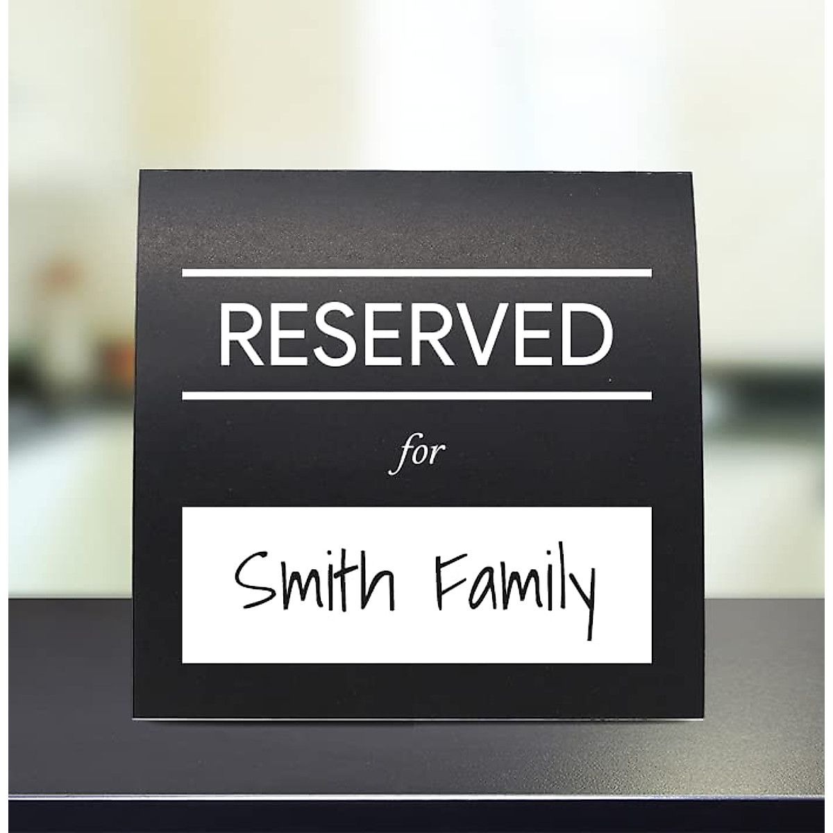 Reserved For Table Signs 20 Pack | Table Tent Place Cards for Weddings, Restaurants, Events