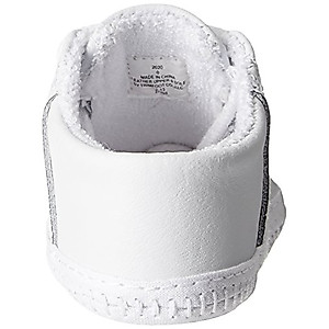 Baby Deer White Leather Saddle Oxford Crib Shoe, Infant, Unisex, Sz 0