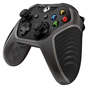 OtterBox Protective Controller Shell for Xbox One Wireless Controllers - Pioneer Dark Web (Trans Fog Black/Black/Silver Metallic)
