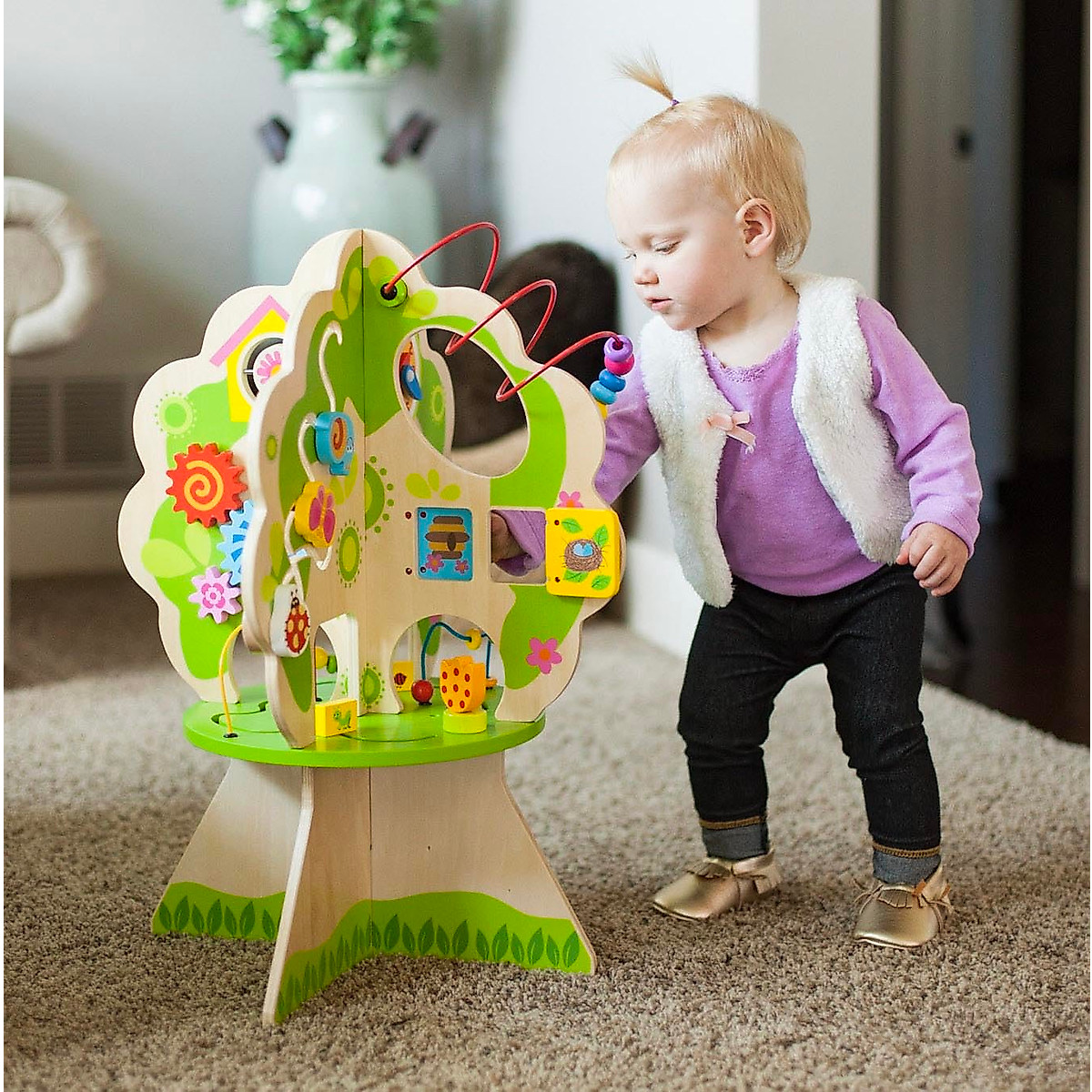 Fat Brain Toys Forest Friends Discovery Tree - Early Learning Activity Center, 2+