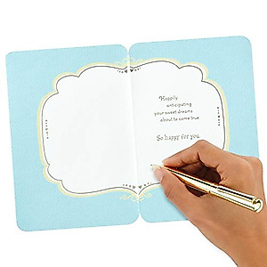 Hallmark Pack of 2 Baby Shower Cards (Baby Girl Lambs and Gender Neutral Mobile)