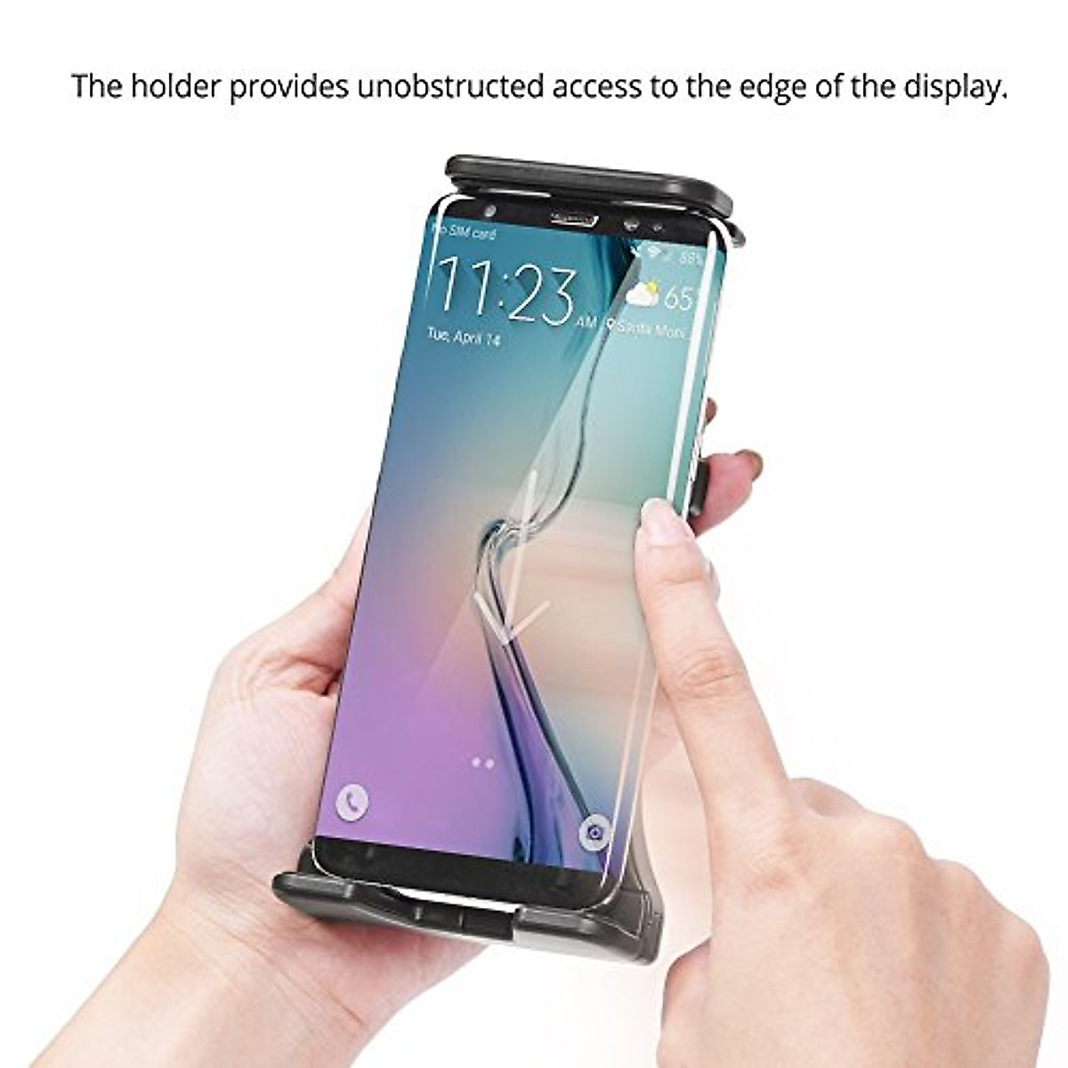 ChargerCity Simple Lock Car Vehicle Air Vent Mount w/Mega Smartphone Holder for Smartphones