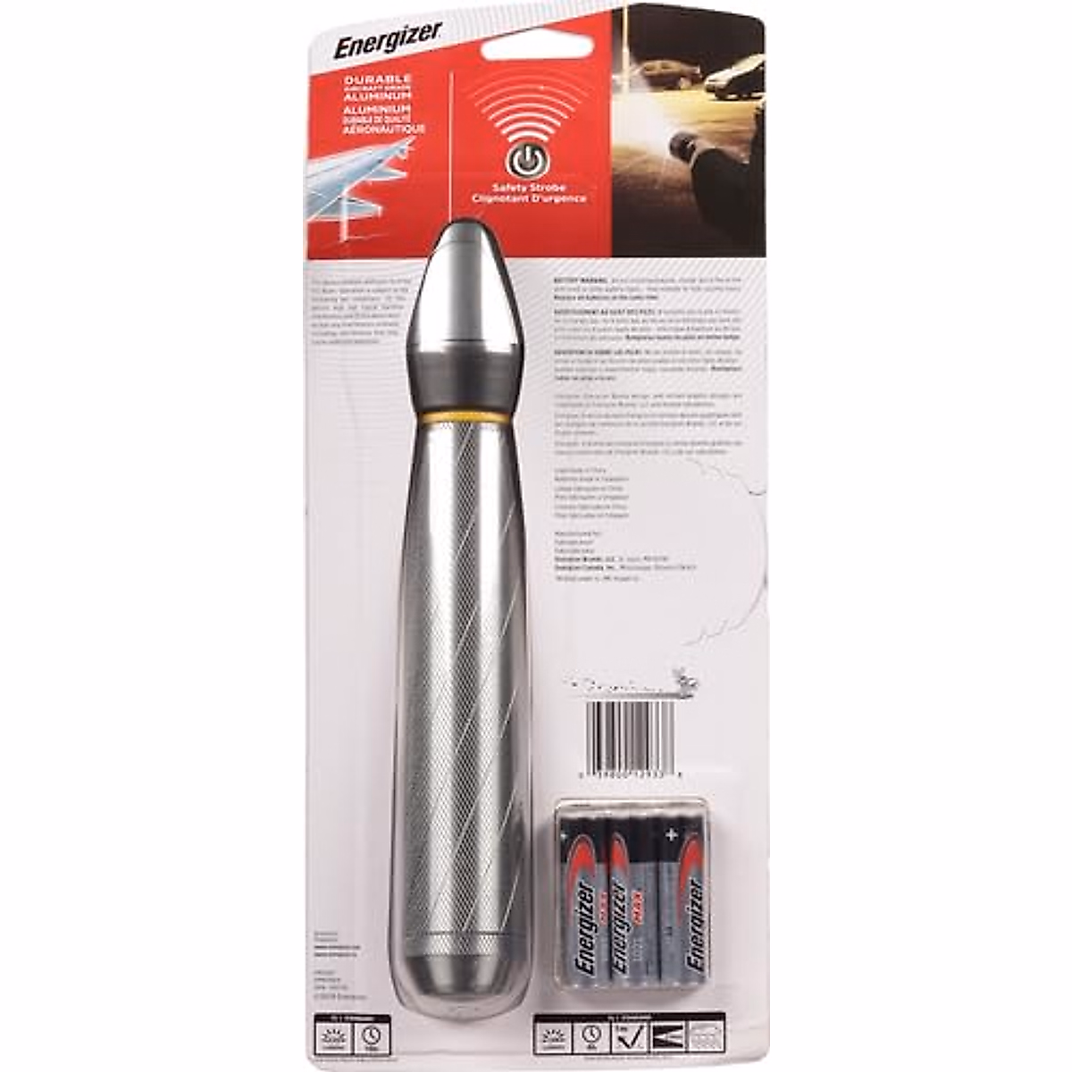 Energizer Vision HD Extra Performance LED Flashlight with Digital Focus, Durable and Bright Flashlight for Hurricane Supplies and Camping Gear, Flash Light with AA Batteries Included, Pack of 1