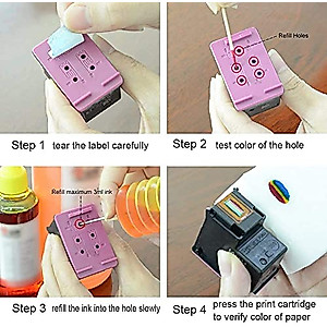 Bulk Refill Ink Bottles Compatible with All Epson Workforce Epson EcoTank HP Officejet HP Deskjet Brother MFC Canon Black refill ink Black refill ink