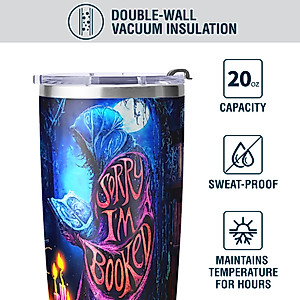 Bad Bananas Gifts for Book Lovers and Readers - Sorry I'm Booked - Books - 20oz Stainless Steel Tumbler