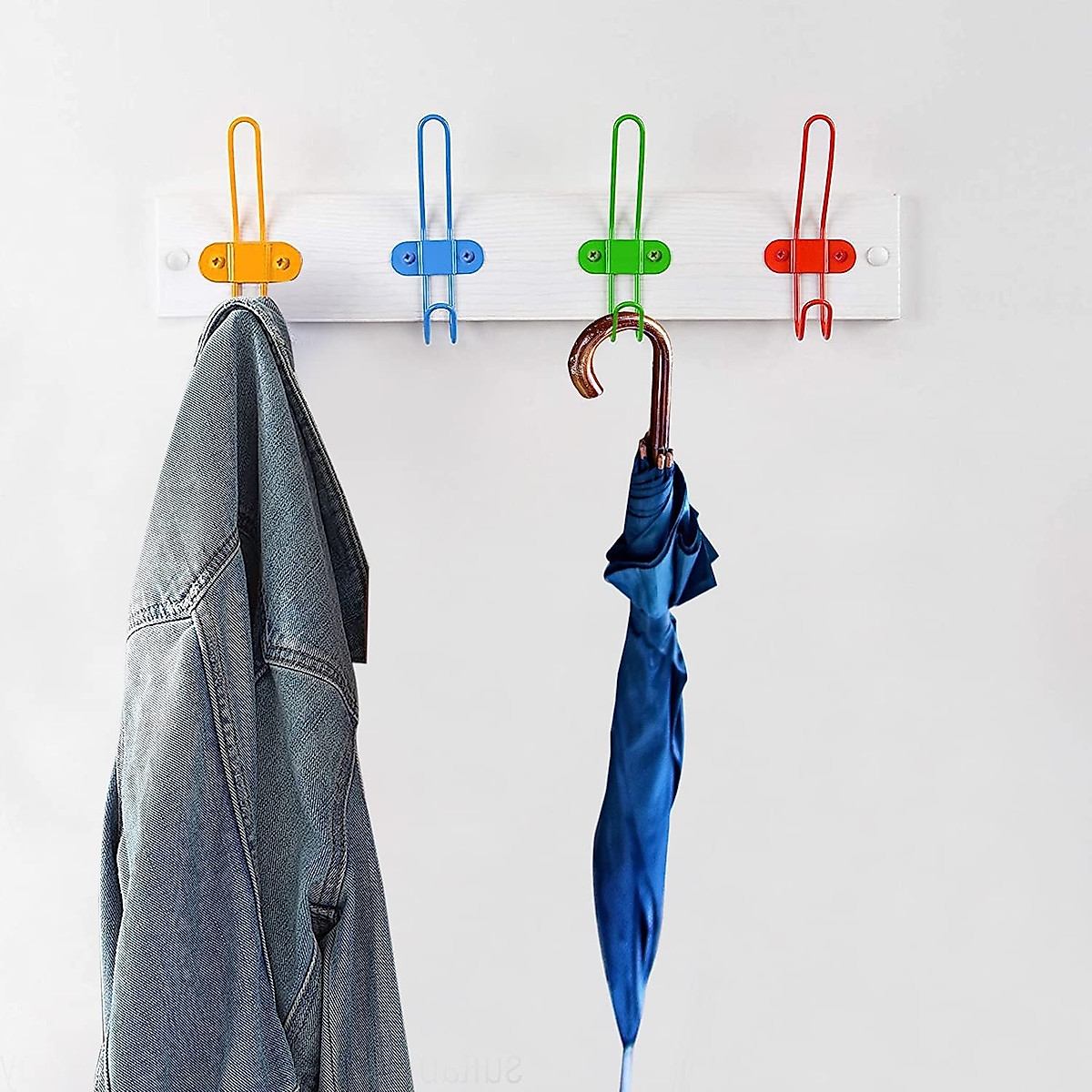 Zagxuade Children Wall Coat Hooks, Kids Colorful Wall Mounted Hooks Rack for Hanging Towels, Clothes, Coats, Hats, Umbrella, Backpacks in Bedroom and Living Room.
