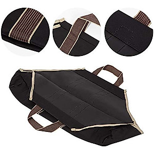 Amagabeli Large Canvas Firewood Carrier Log Tote Bundle 31.6in Large Firewood Rack Fireplace Rack Indoor