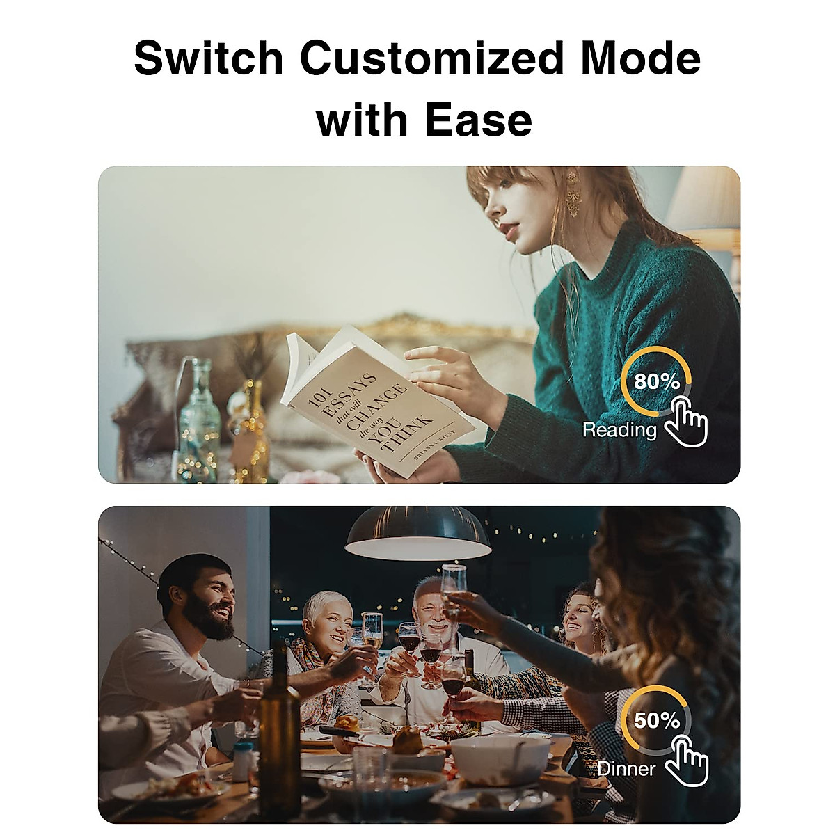 Smart Dimmer Switch with Touchscreen, ORVIBO Matter-Certified Single Pole Wi-Fi Dimmable Light Switches, Works with Alexa & Google Home, Neutral Wire Required (Dimmer)