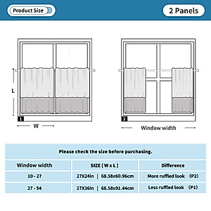 DOMIKING Cute Frog Kitchen Curtains 36 inch Length Rod Pocket Window Treatment Tier Pair for Bedroom Kids Child Baby Nursery Room, 2 Panels (27 W x 36 L)