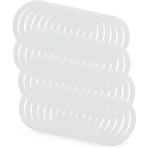 Cornucopia Silicone Seal Rings for Mason Jar Lids (Wide Mouth, 48-Pack), Airtight Seal Gasket for Plastic Lids 86-450 Size