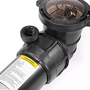 XtremepowerUS 75125 Pump Pool Above Ground 1.5HP Single Speed, Black