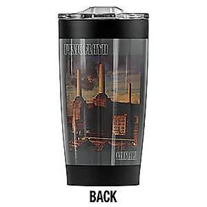 Logovision Pink Floyd Faded Animals Stainless Steel Tumbler 20 oz Coffee Travel Mug/Cup, Vacuum Insulated & Double Wall with Leakproof Sliding Lid | Great for Hot Drinks and Cold Beverages