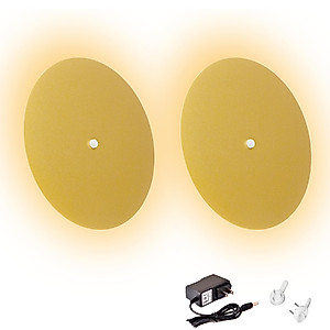 SKIVTGLAMP 9.84″Iron Wall Sconce Rechargeable Battery Operated LED IR Sensor Wall Lamp, No Drilling Cordless Farmhouse Grind Arenaceous Paint for Rustic Backlight Leaning Customizable (Golden)