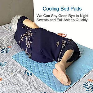 2PCS Reusable Underpads Large 34" x 36", Upgrade Cooling Waterproof Bed Pads with Heavy Absorbent, Washable for Incontinent, Potty Training, for Adult, Kids, Dogs