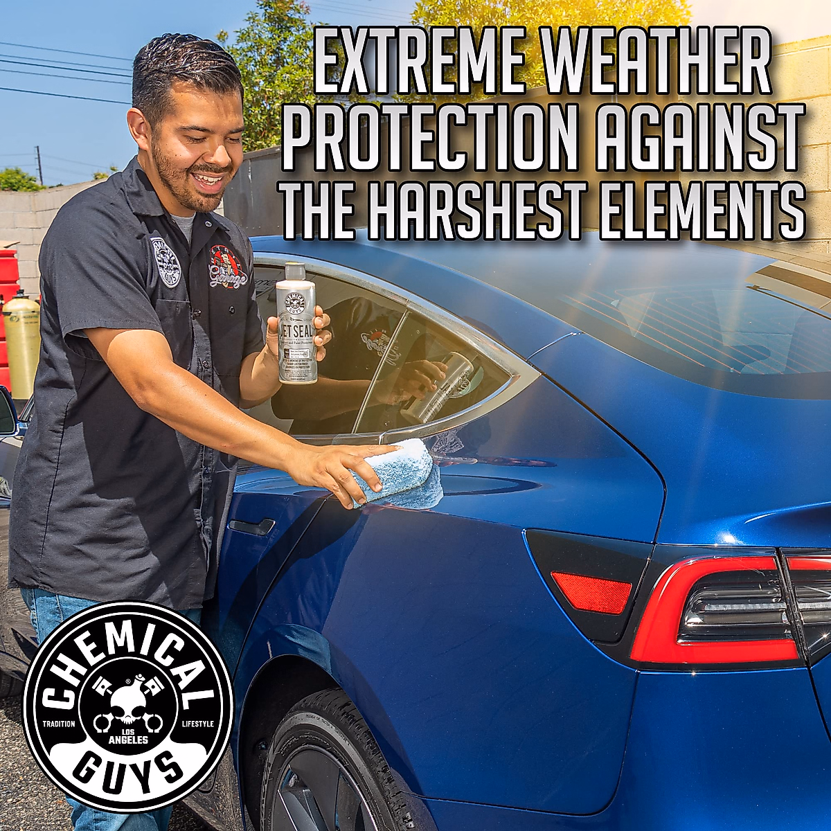 Chemical Guys WAC_118_16 JetSeal Anti-Corrosion Sealant and Paint Protectant, Safe for Cars, Trucks, SUVs, Motorcycles, RVs & More, (16 fl oz), White