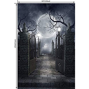 OUYIDA 5X7FT Halloween Theme Pictorial Cloth Customized Photography Backdrop Background Studio Prop TP17A