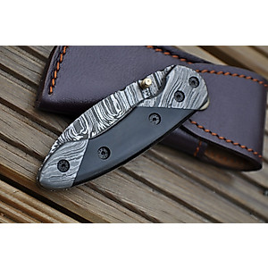 Perkin - Handmade Damascus Pocket Knife - Beautiful Folding Knife