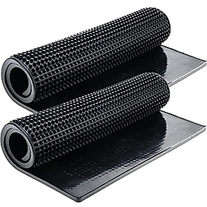 HighFree 3 Pack Black Bar Mat Spill Mat Glass Drying Mat Cocktail Mixing Service Mat for Counter Top (18"(L) x 12"(W))