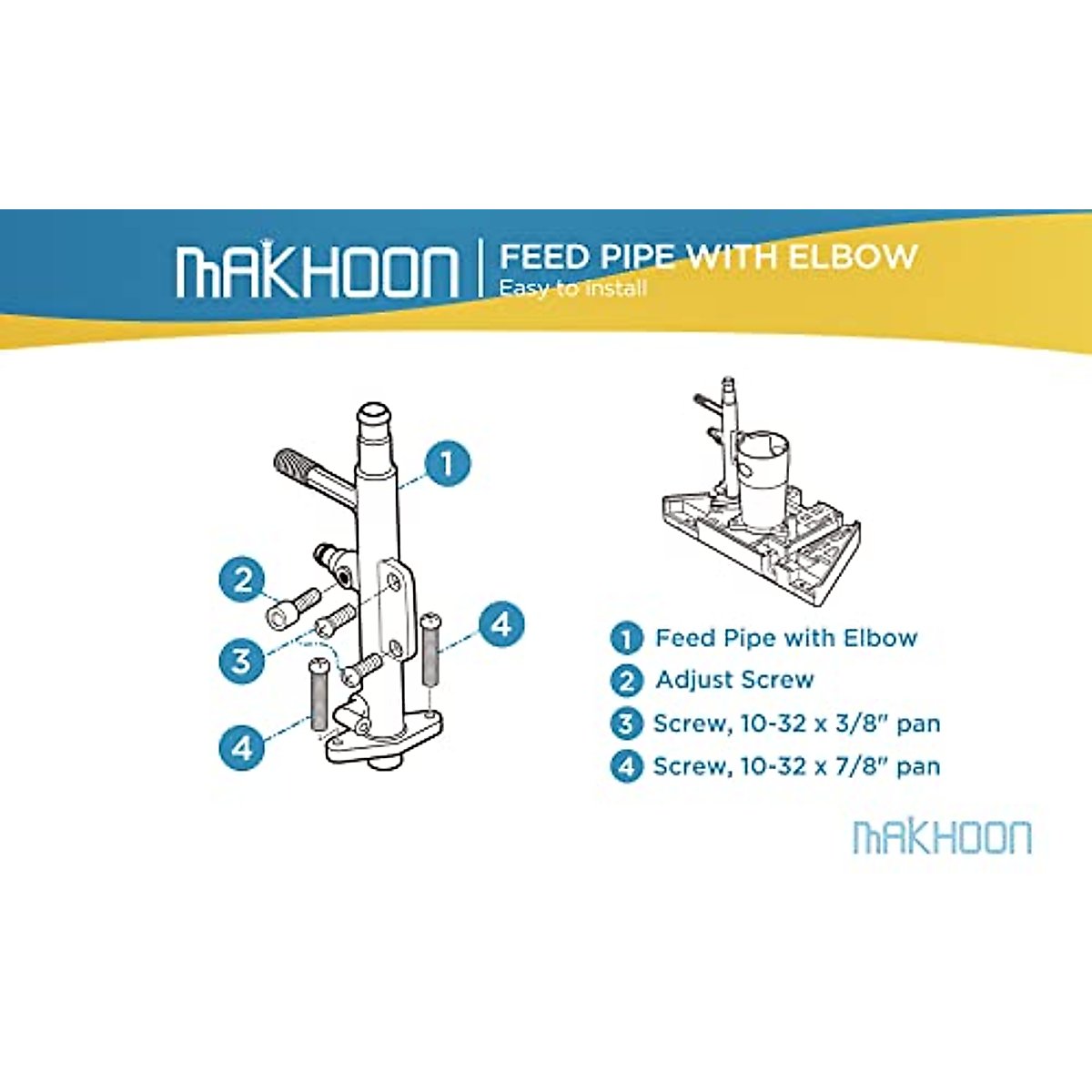 MAKHOON Pool Cleaner Part K30, A20 Feed Pipe Assembly w/Elbow, Head Float Replacement kit for 280 Pool Cleaner