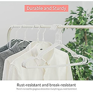 Traceless Hangers Clothes Hangers 50 Pack-Random Color,Coat Hangers, No Shoulder Bump Suit Hangers