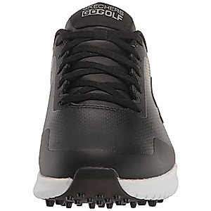 Skechers Men's Max 2 Arch Fit Waterproof Spikeless Golf Shoe Sneaker, Black/White, 12 Wide