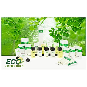 ECO amenities Travel Size Conditioner - 72 Pack, 1 oz Small Tubes, Green Tea Scent, Bulk Toiletries, Individually Packaged Hair Care Samples, Mini Conditioner Bottles for Guests of Airbnbs and Hotels